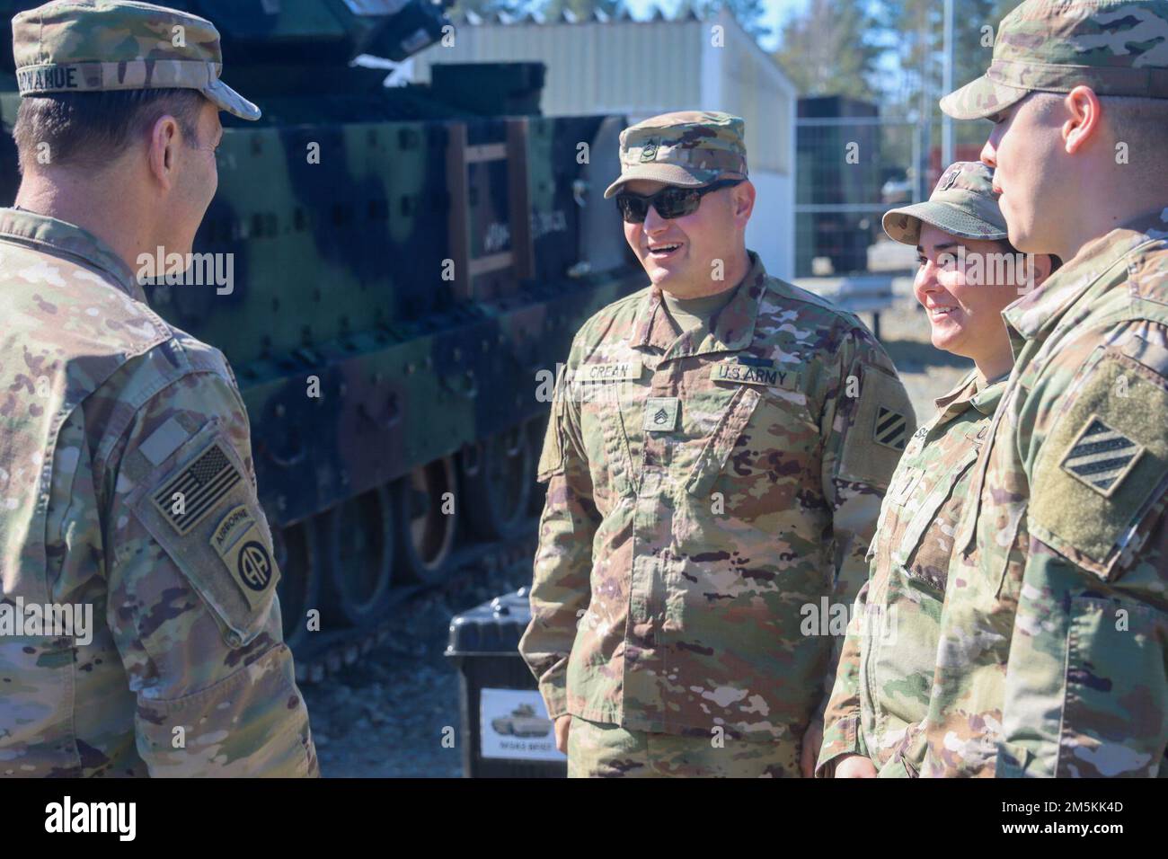 U.S. Army Lt. Gen. Christopher T. Donahue, left, Commanding General ...