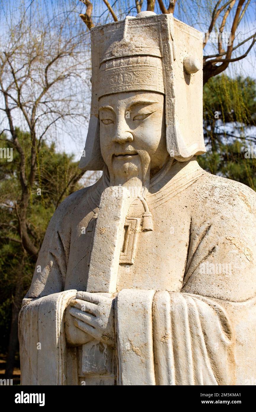 Sacred Way,The Ming Tombs Stock Photo - Alamy