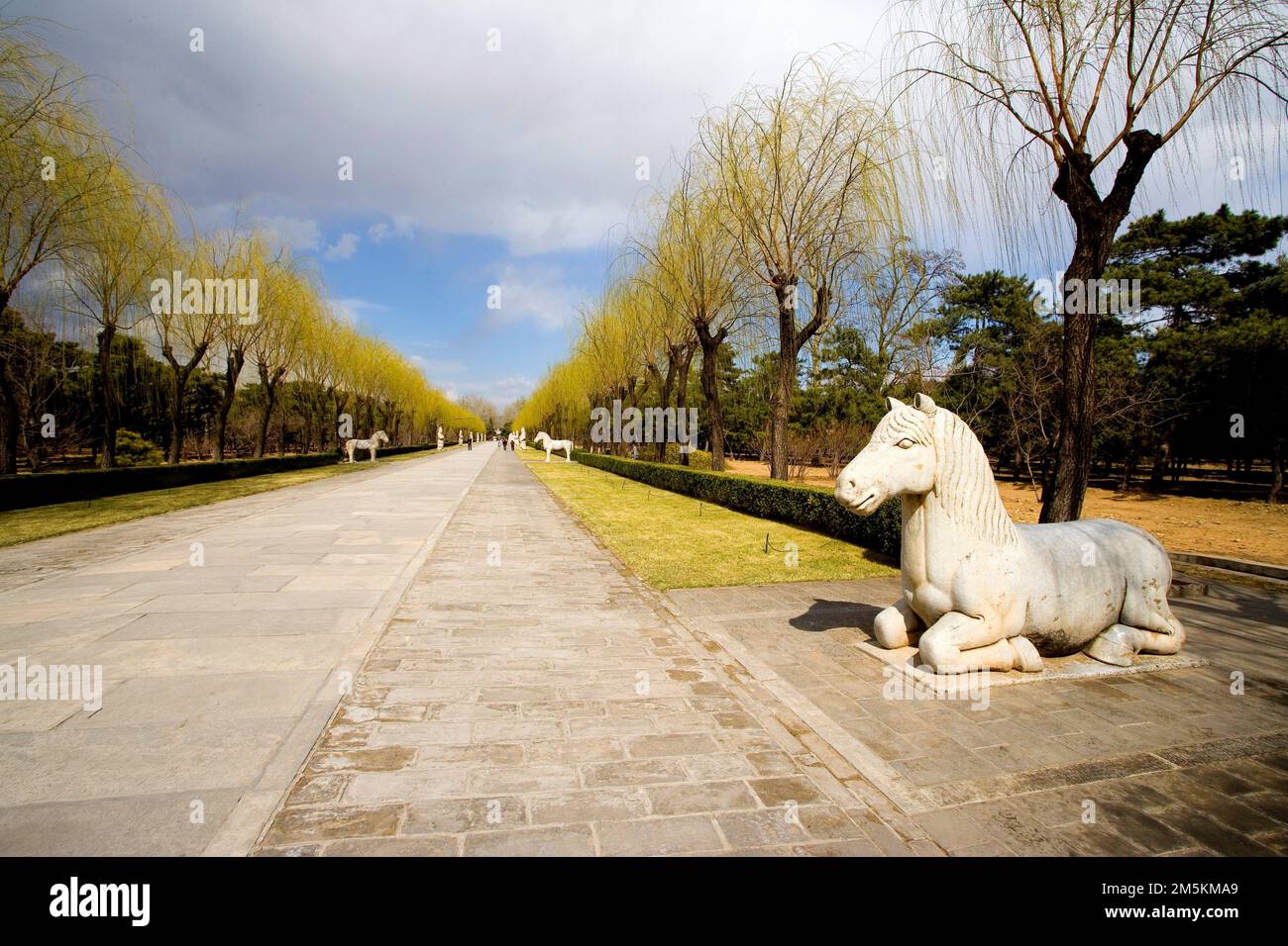 Sacred Way,The Ming Tombs Stock Photo - Alamy