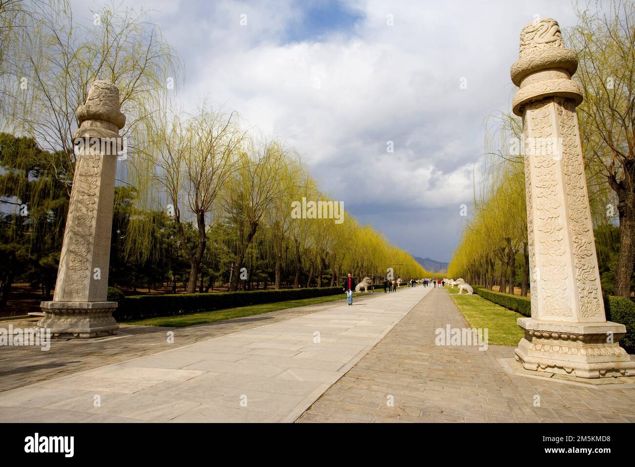 Sacred Way,The Ming Tombs Stock Photo - Alamy