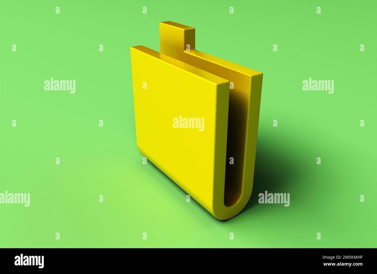 minimal folder icon 3d illustration on Pastel Green background Stock ...