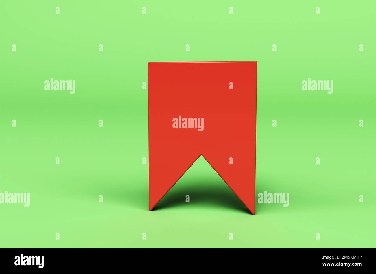 minimal bookmark icon 3d illustration on Pastel Green background Stock ...