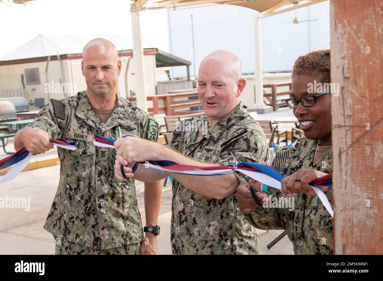 CAMP LEMONNIER, Djibouti (Mar. 23, 2022) U.S. Navy Capt. David Faehnle ...