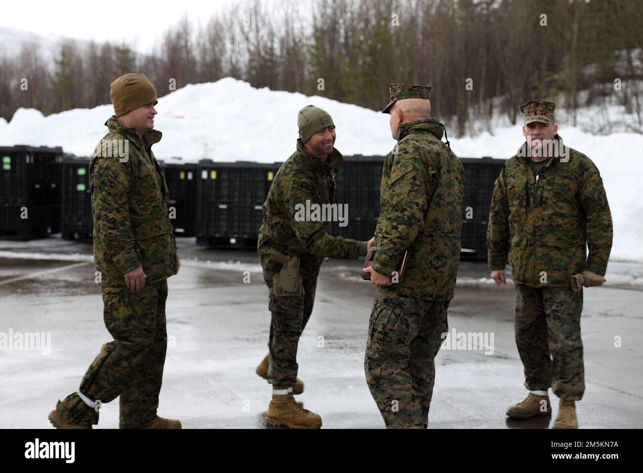 The Commandant of the Marine Corps, Gen. David H. Berger, greets Lt ...