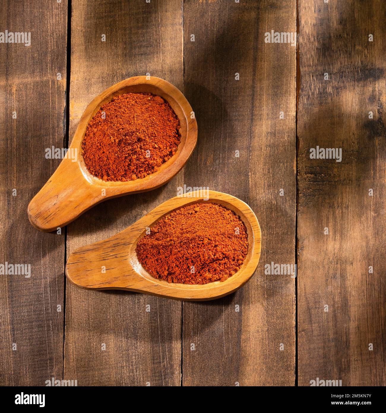Organic ground dried paprika powder - Red cooking seasoning Stock Photo ...