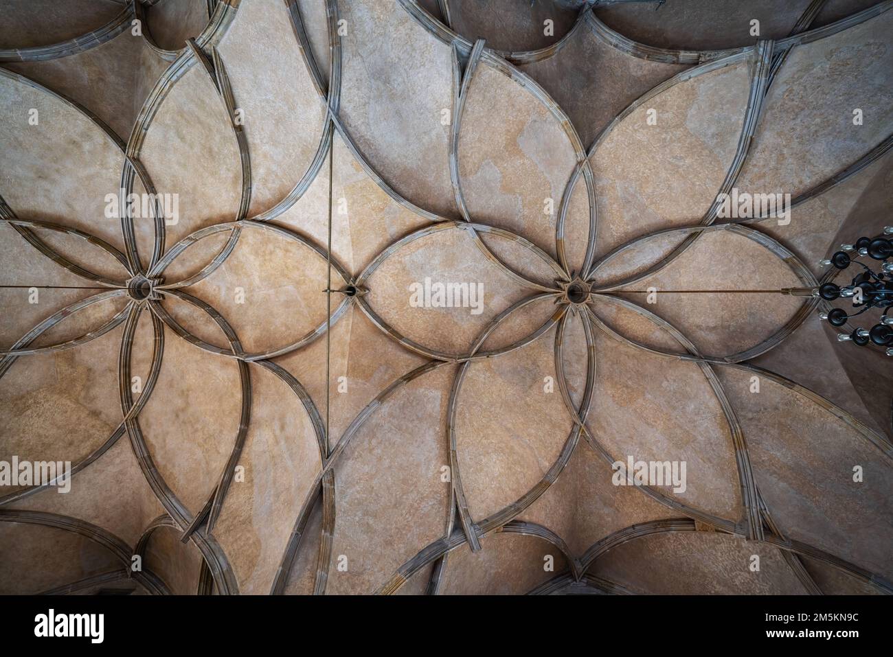 Vladislav Hall Ceiling in the Old Royal Palace at Prague Castle ...