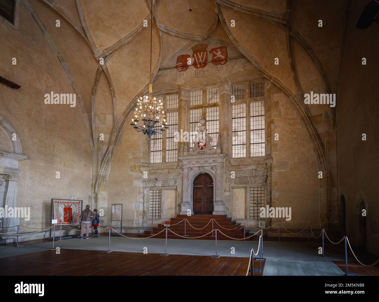 Vladislav Hall in the Old Royal Palace at Prague Castle - Prague, Czech ...