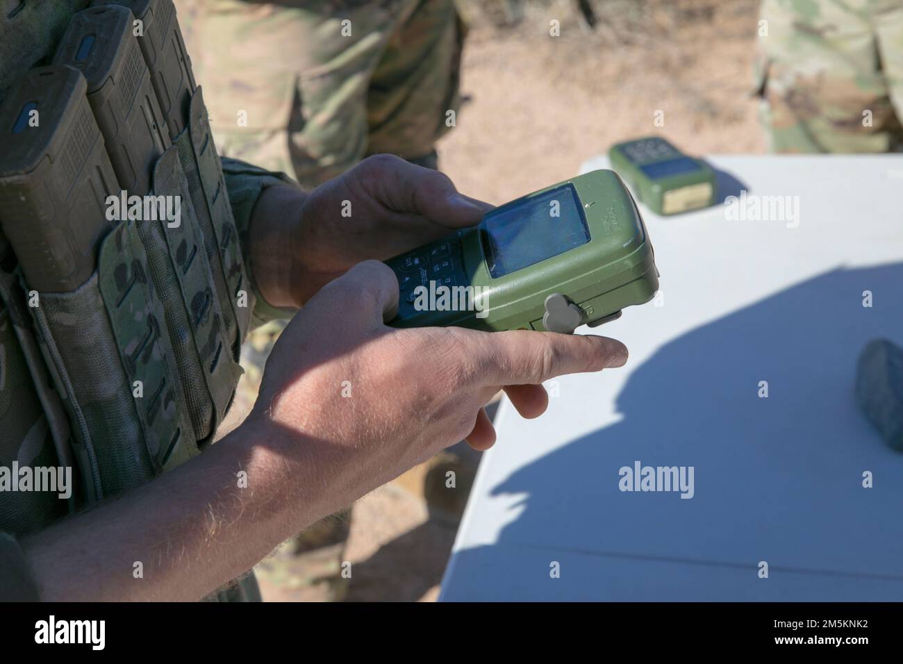 U.S. Army Sgt. Alec Phyfer with C Company, 1-158th Infantry Battalion ...