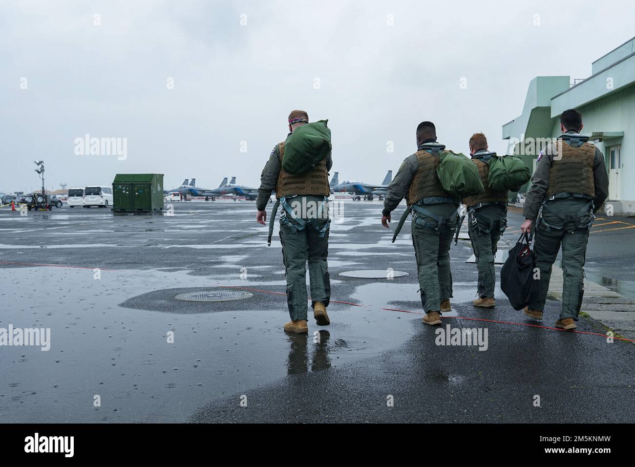 U.S. Air Force pilots assigned to the 44th Fighter Squadron, Kadena Air ...