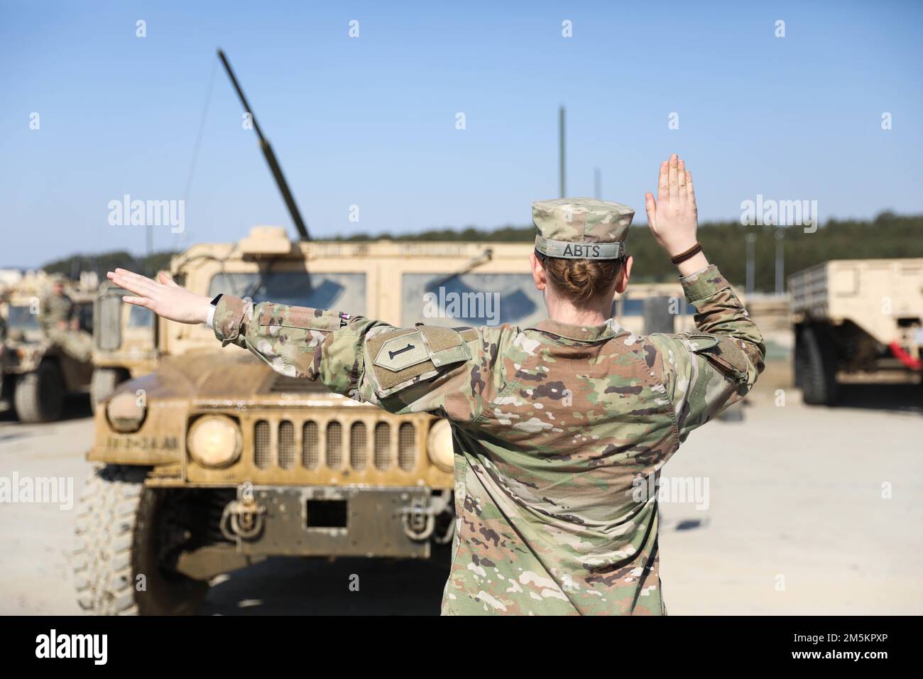 1st Lt. Tasha Abts, assigned to 2nd Battalion, 34th Armored Regiment ...