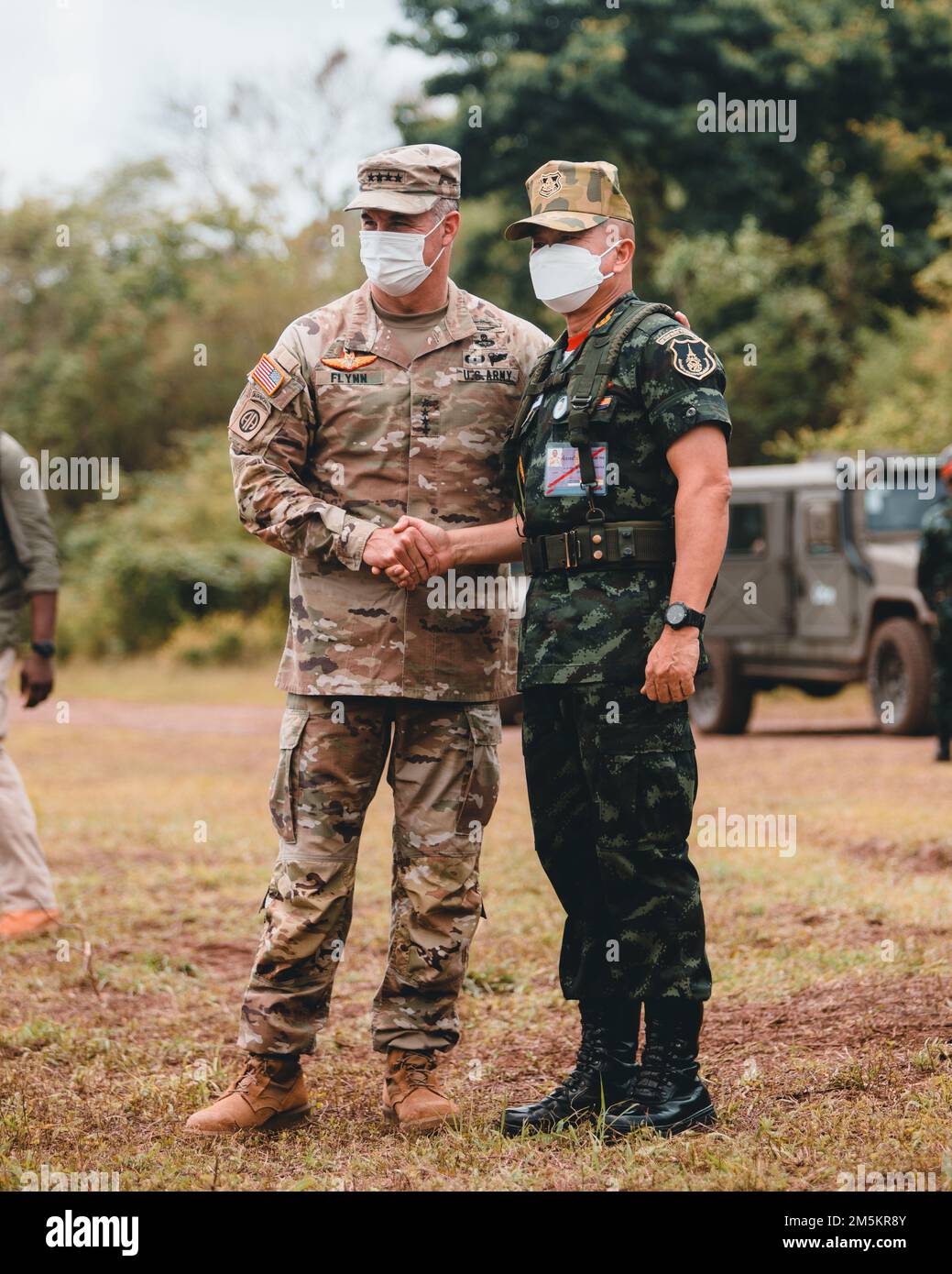 U.S. Army Gen. Charles Flynn, commander, U.S. Army Pacific (left) and ...