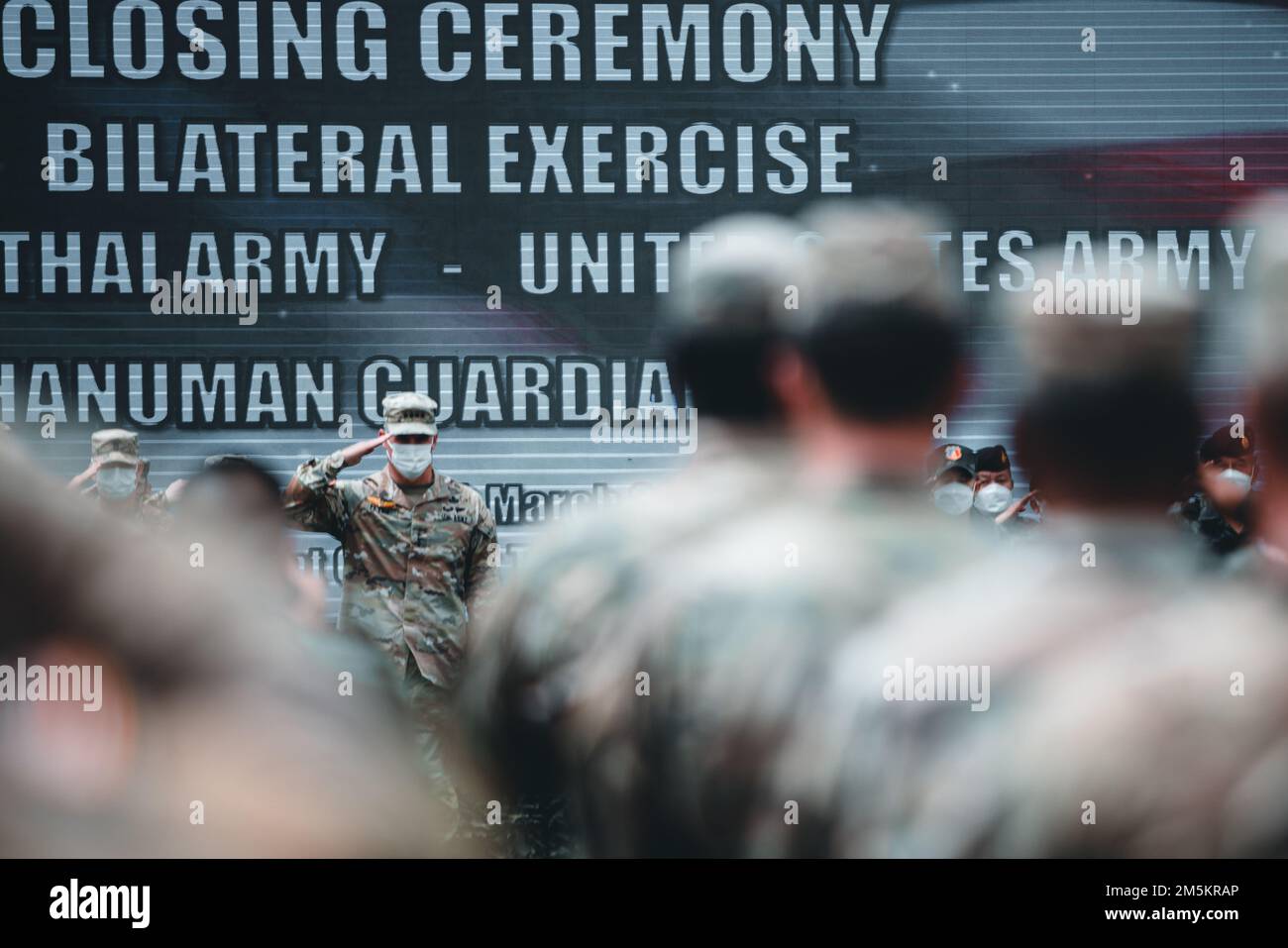 U.S. Army Gen. Charles Flynn, commander, U.S. Army Pacific, salutes ...
