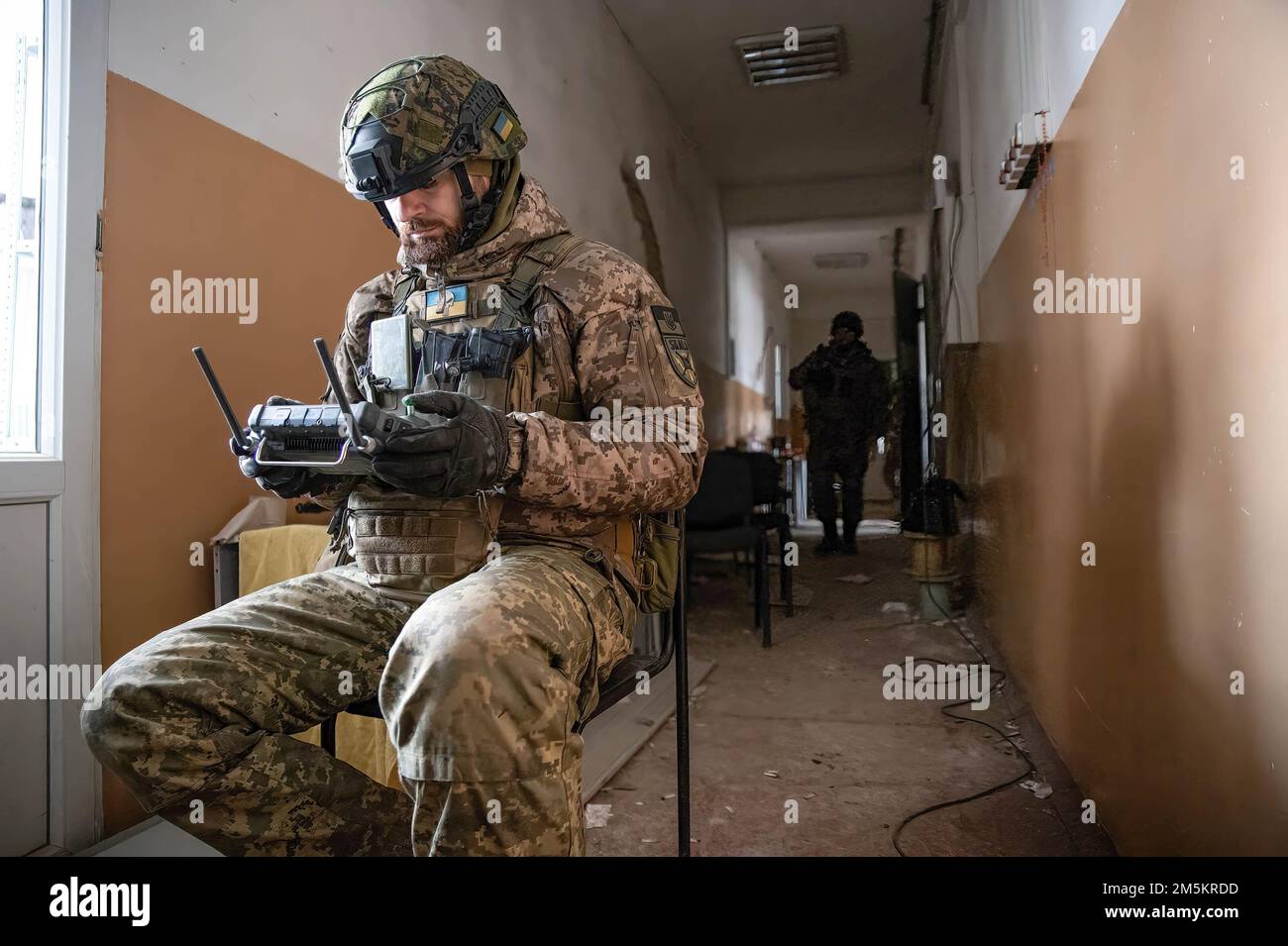 Ukrainian drone operator, Leonid works to correct artillery fire in the ...