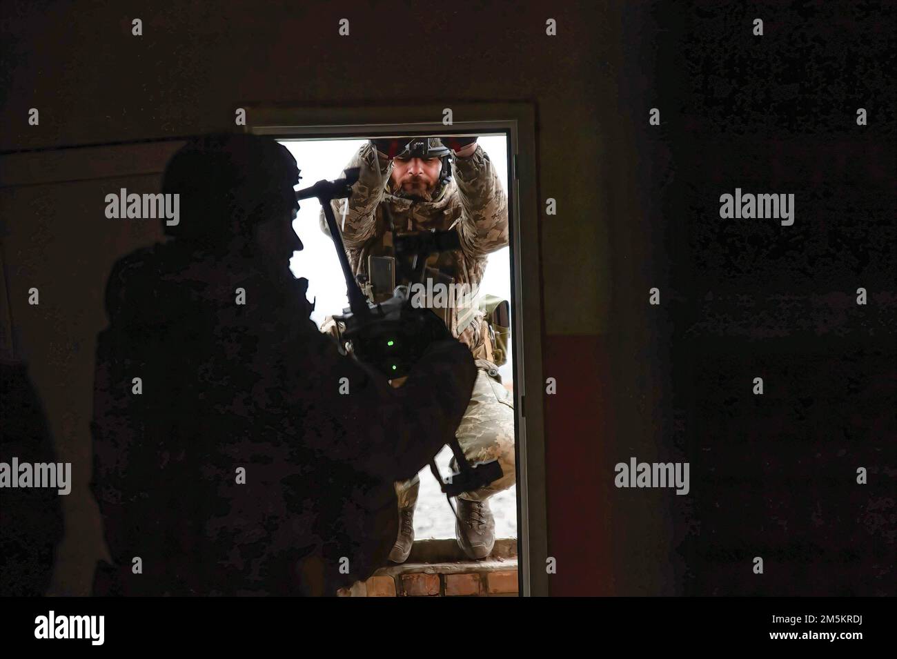 Leonid, a Ukrainian drone operator, climbs back in through the door ...