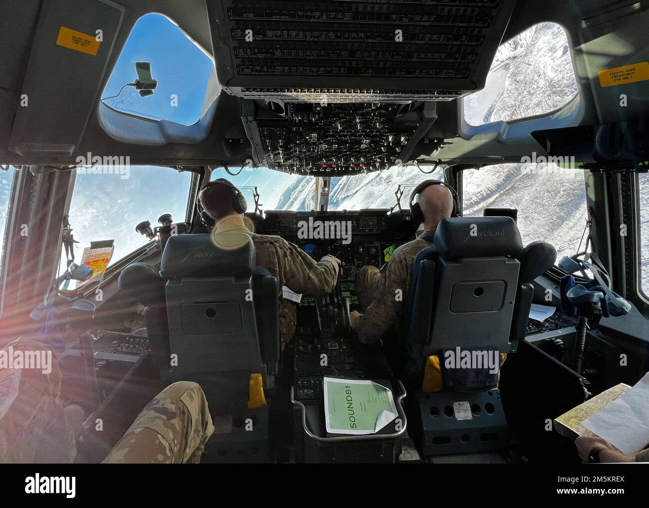 U.S. Air Force Capt. Ben Basham, left, and Capt. Dan Wold, both pilots ...