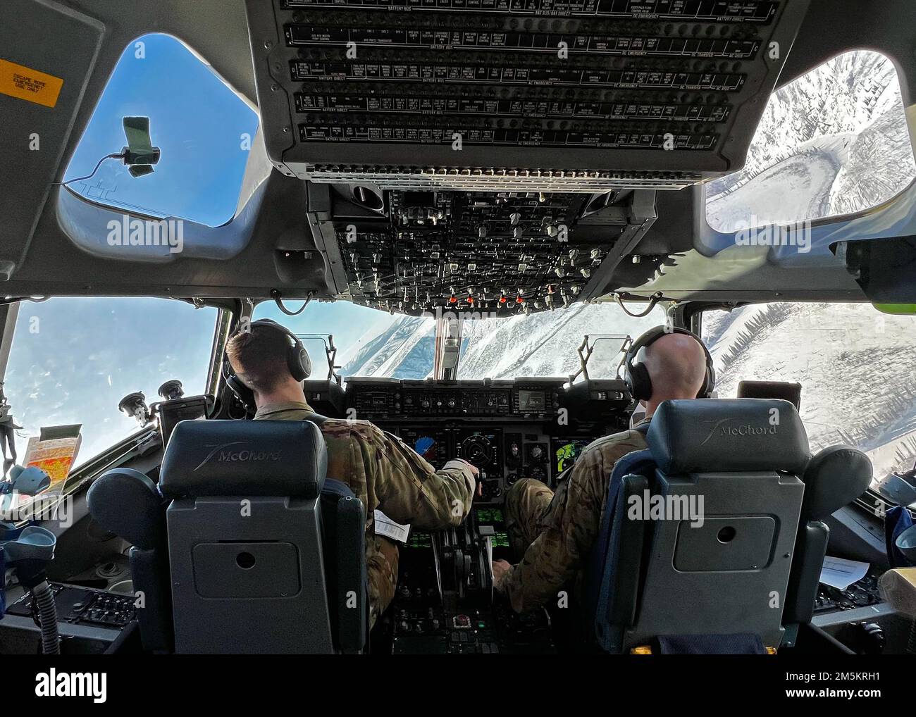 U.S. Air Force Capt. Ben Basham, left, and Capt. Dan Wold, both pilots ...