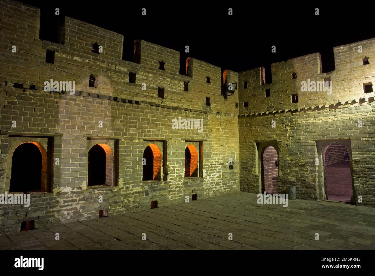 Night Scene of Great Wall in Badaling Stock Photo - Alamy