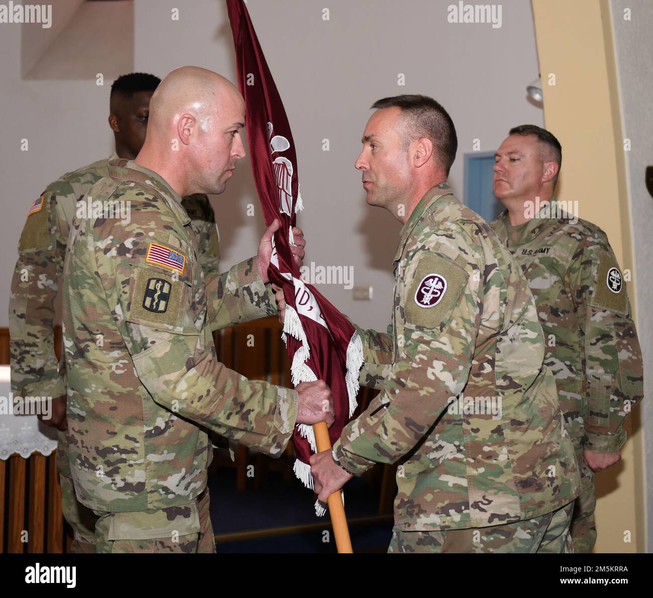 U.S. Army Col. Kenneth Spicer (right), Public Health Command Europe ...