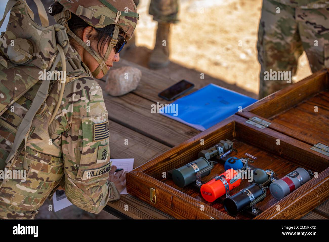 U S Army 1st Sgt Renee Villegas With The 996th Area Support Medical