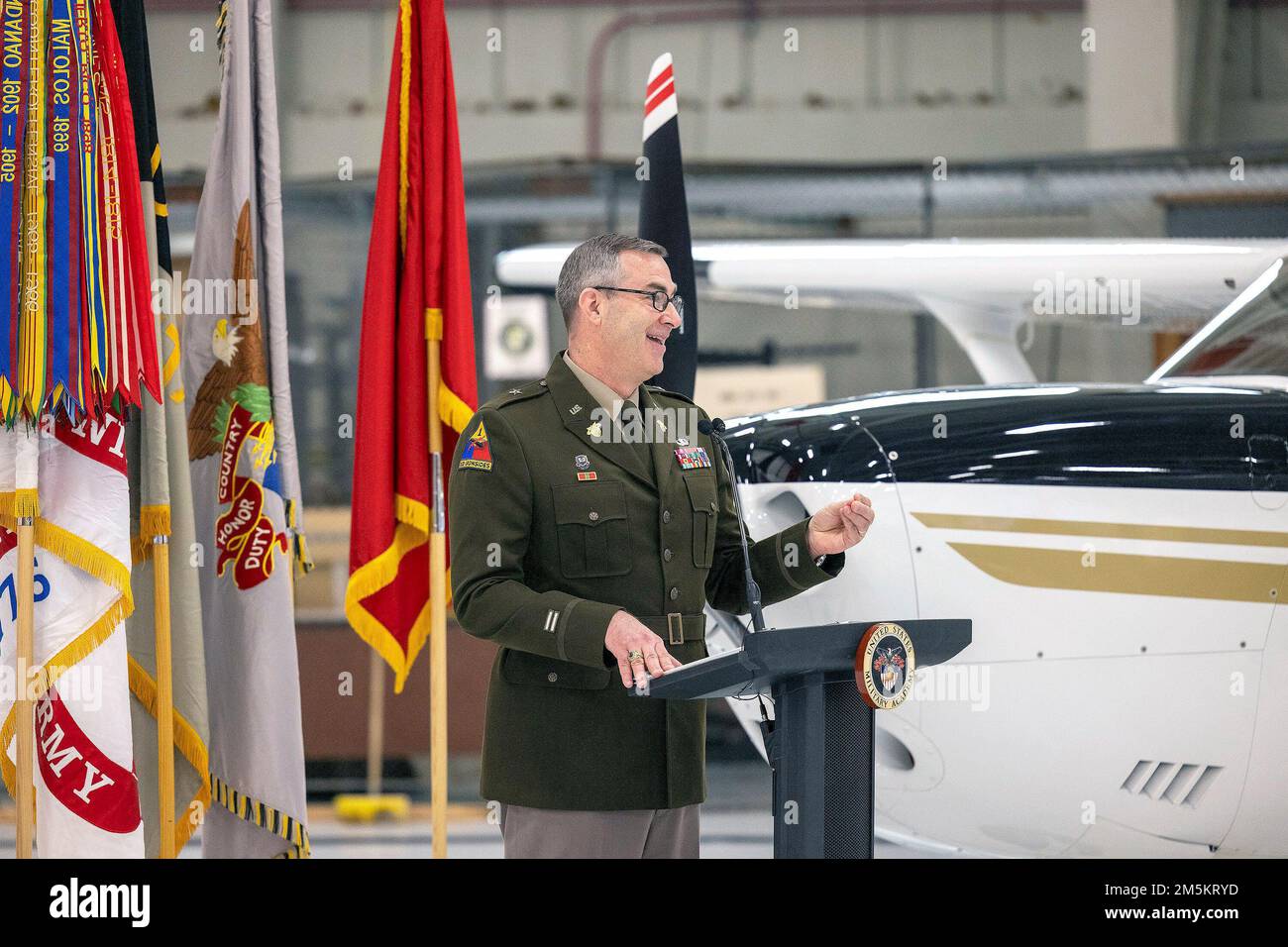 Brig. Gen. Shane Reeves, the 15th Dean of the Academic Board, speaks ...