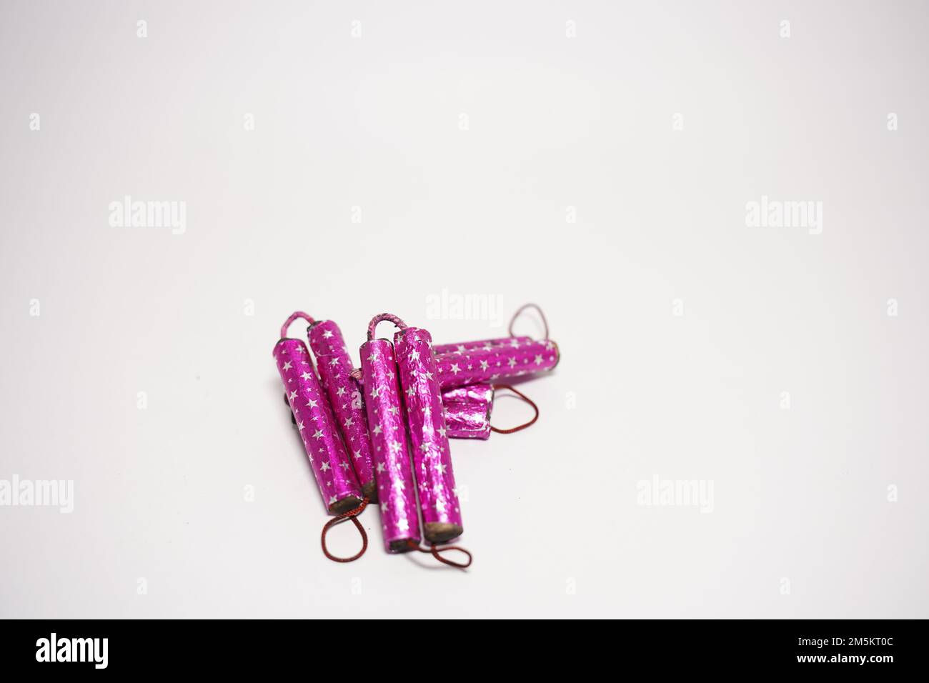 A closeup shot of an Indian crackers isolated on white background Stock ...