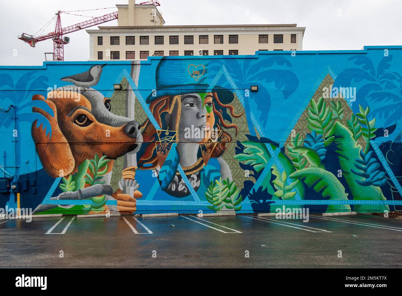 "Big Optimism" is a mural painted by Big Sam's Paints artist Sam ...