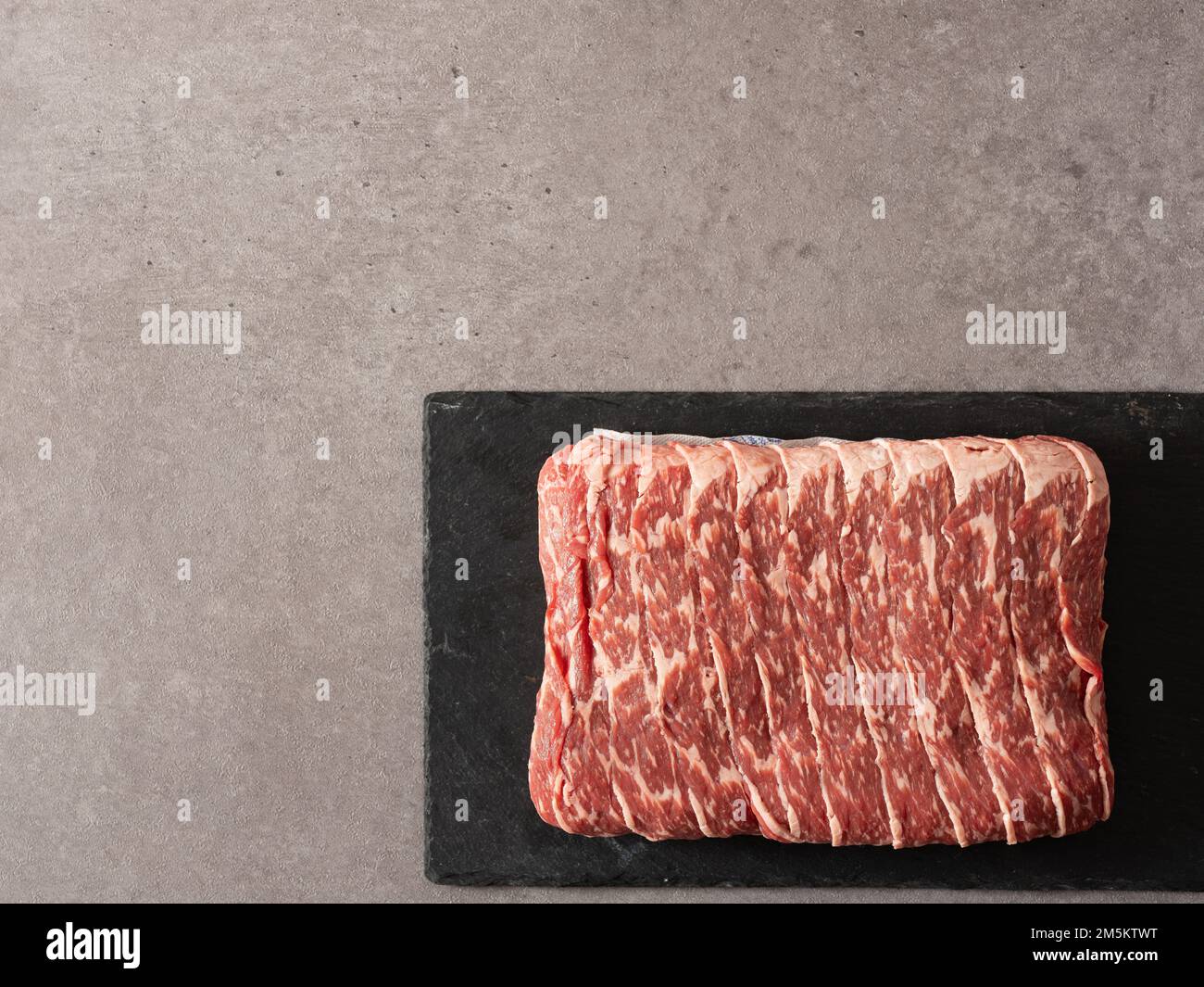 Fresh raw pork sirloin sliced hi-res stock photography and images - Alamy