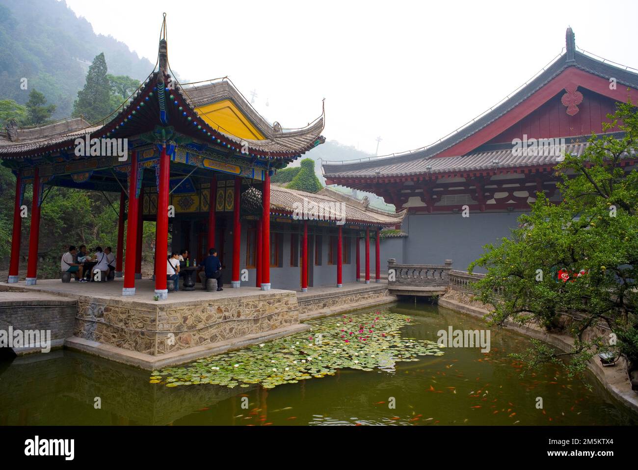 Architecture in the Hua Qing Palace,Hua Qing,Huaqing,Xi'an Stock Photo ...