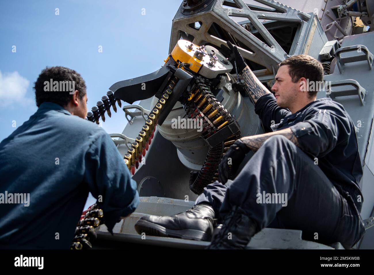 PHILIPPINE SEA (March 23, 2022) Fire Controlman 2nd Class Eric Jordan ...
