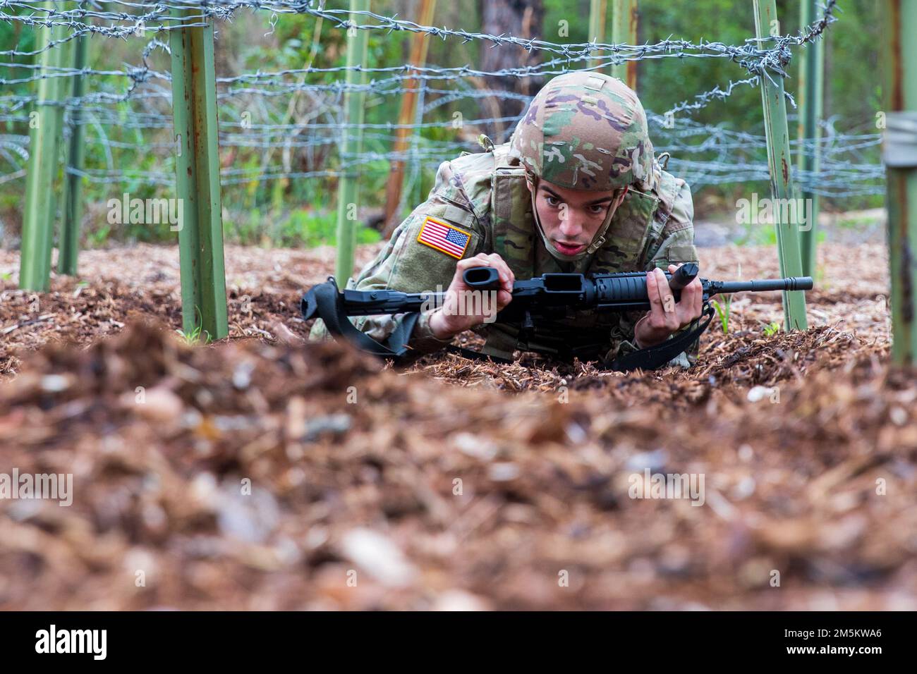 U.S. Army Spc. Skylar Steen, a parachute rigger representing the ...