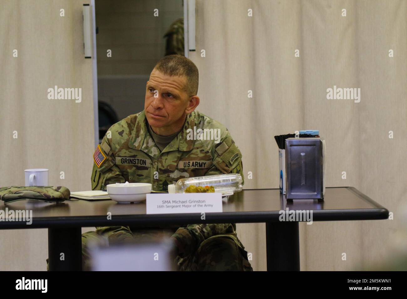 Sergeant Major of Army Michael Grinston visited soldiers from the 1st ...