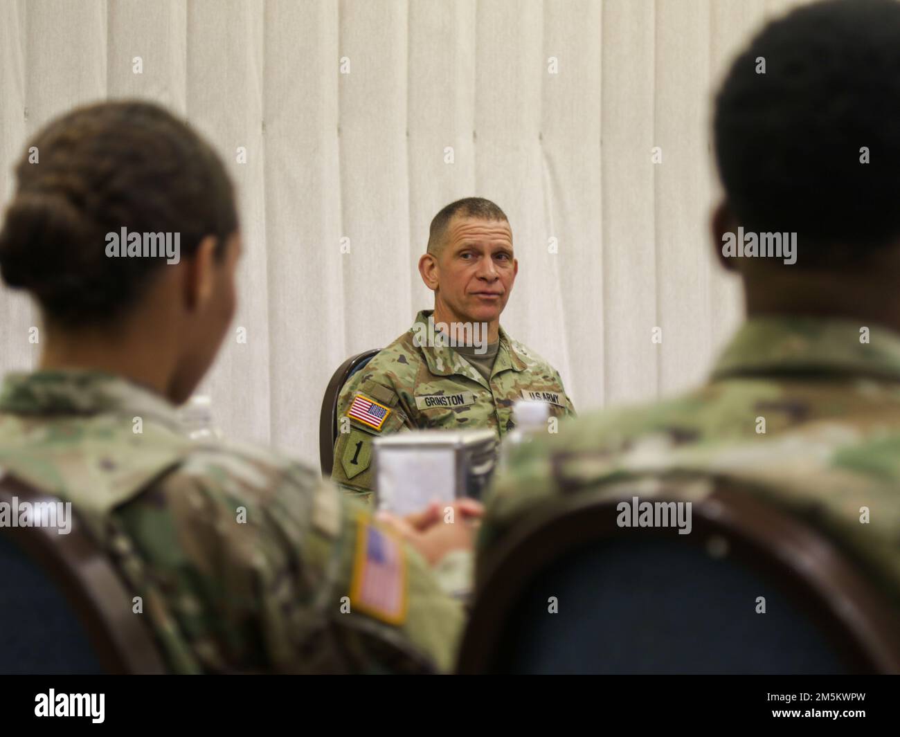 Sergeant Major of Army Michael Grinston visited soldiers from the 1st ...