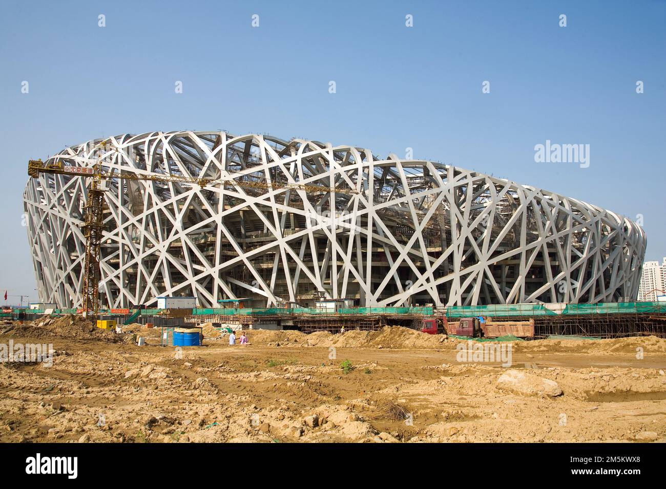 Bird Nest Stadium for the 2008 Olympic Games Stock Photo - Alamy