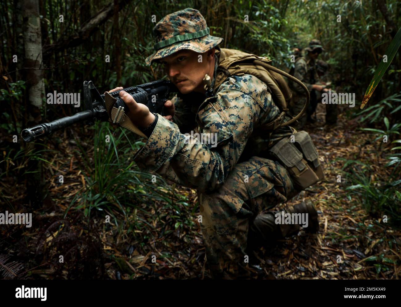 U.S. Marine Corps Lance Cpl. Connor Fox, a surveillance sensor operator ...