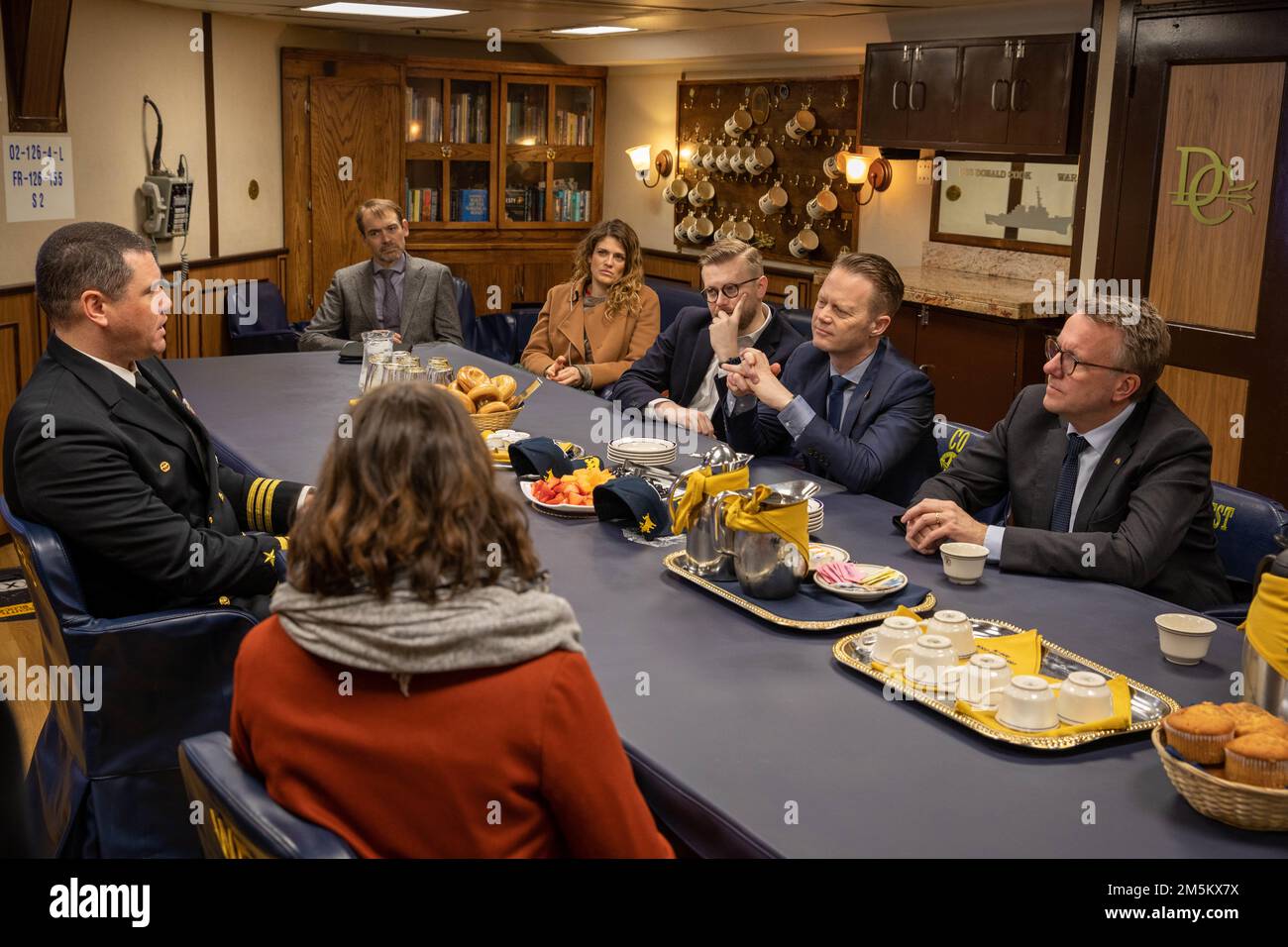 COPENHAGEN, Denmark (March 23, 2022) — Cmdr. Matthew Curnen, commanding ...