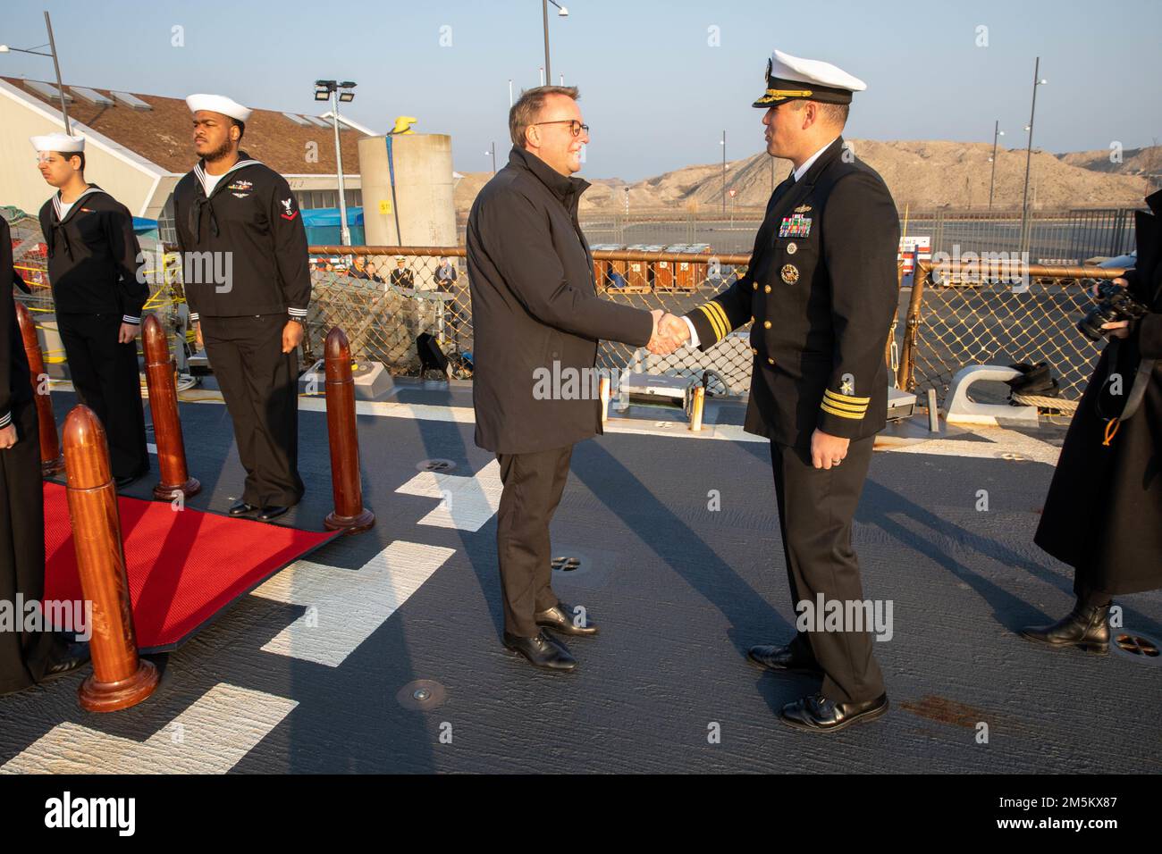 COPENHAGEN, Denmark (March 23, 2022) — Cmdr. Matthew Curnen, commanding ...