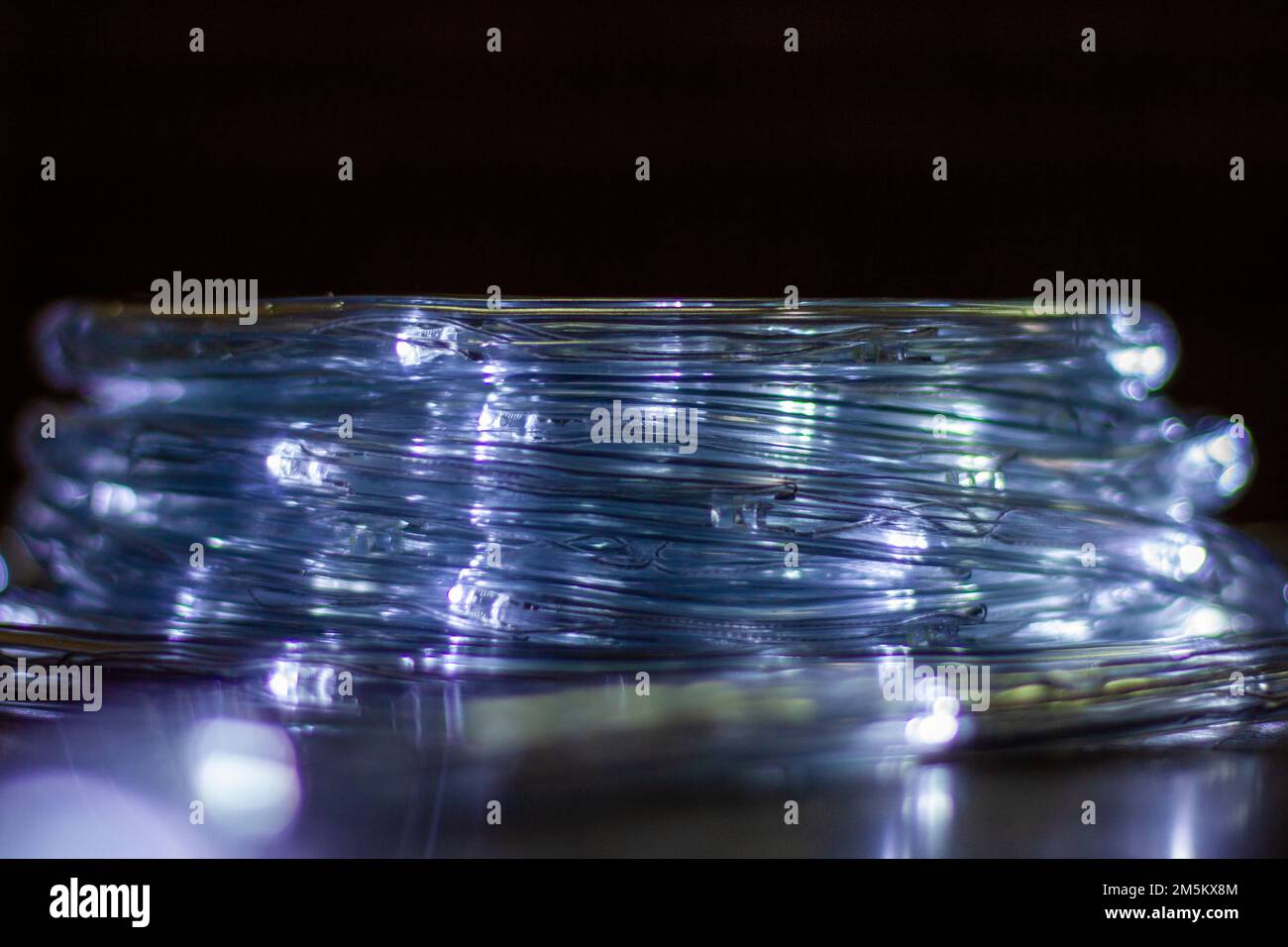 led light roll with black background Stock Photo - Alamy