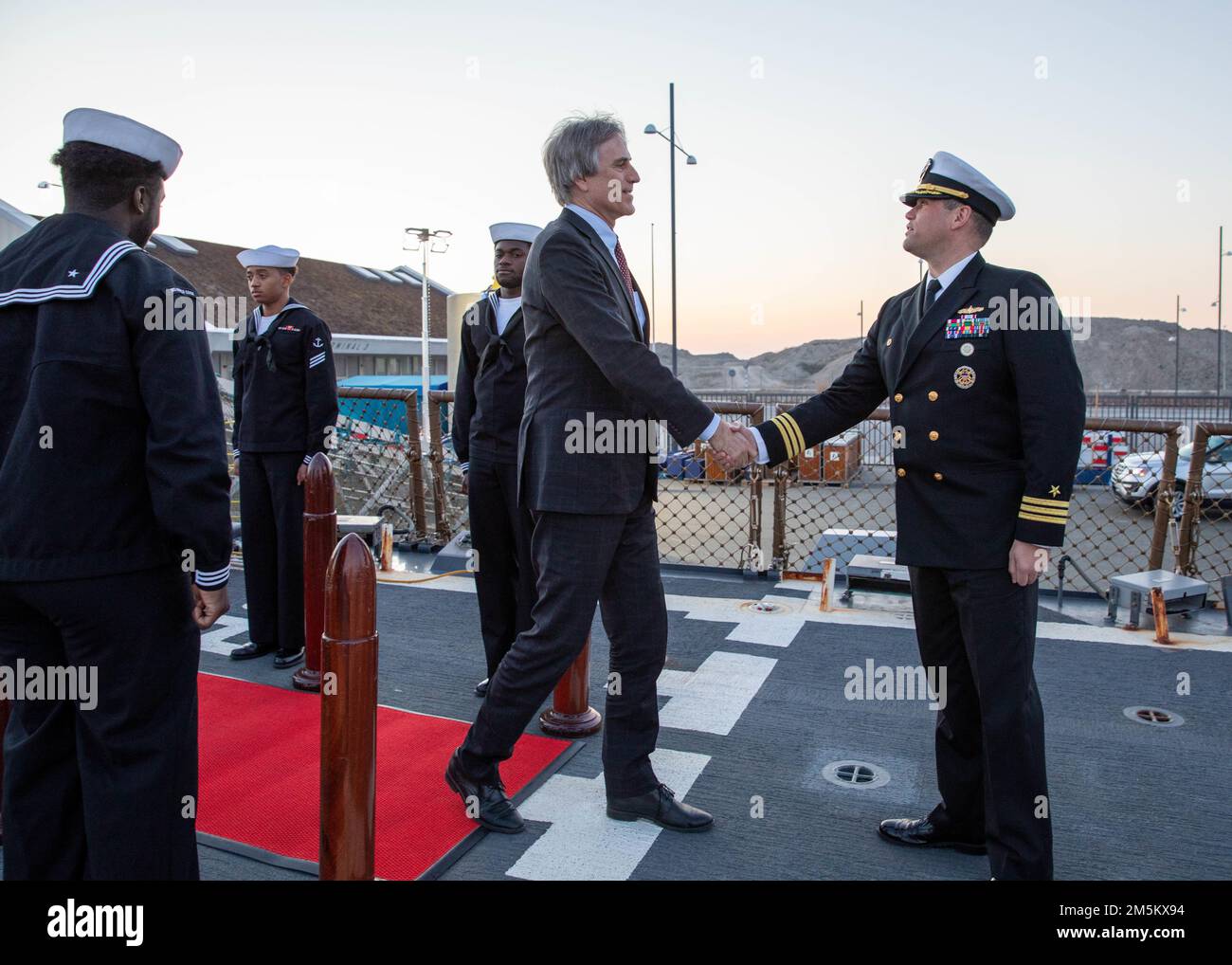 COPENHAGEN, Denmark (March 23, 2022) — Cmdr. Matthew Curnen, commanding ...