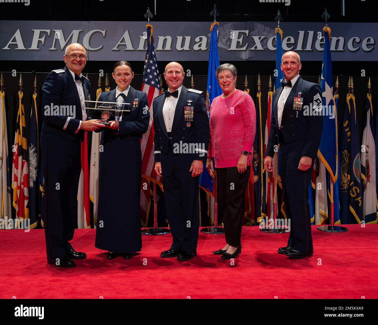 Gen. Arnold W. Bunch, Jr. (far left), Air Force Materiel Command ...