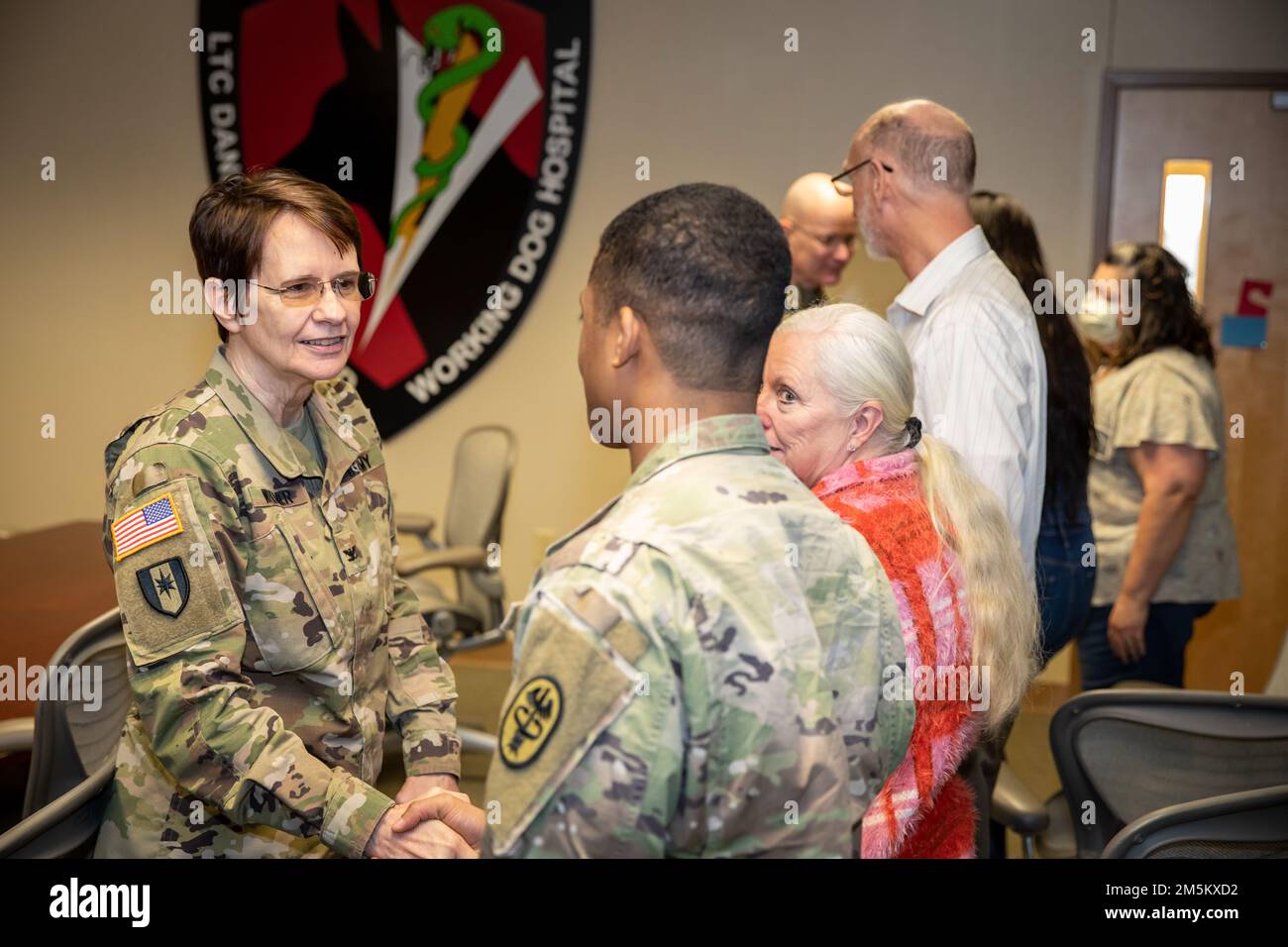 Col. Deborah Whitmer, U.S. Army Veterinary Corps Chief, visits the LTC ...