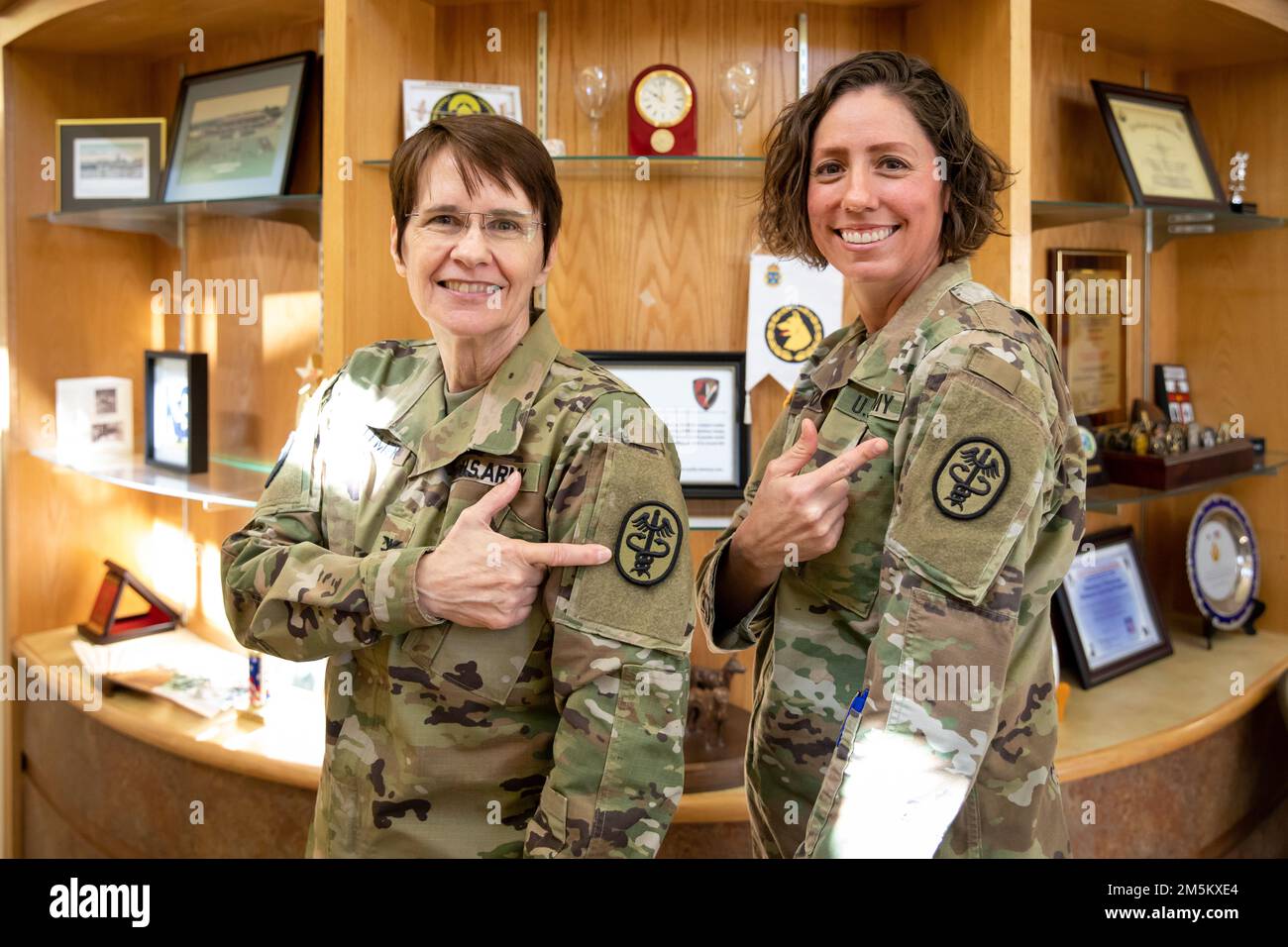 Col. Deborah Whitmer, U.S. Army Veterinary Corps Chief, and Lt. Col ...