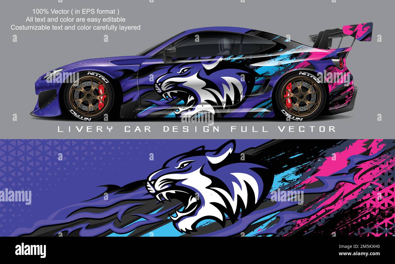 car livery graphic vector. abstract grunge background design for ...