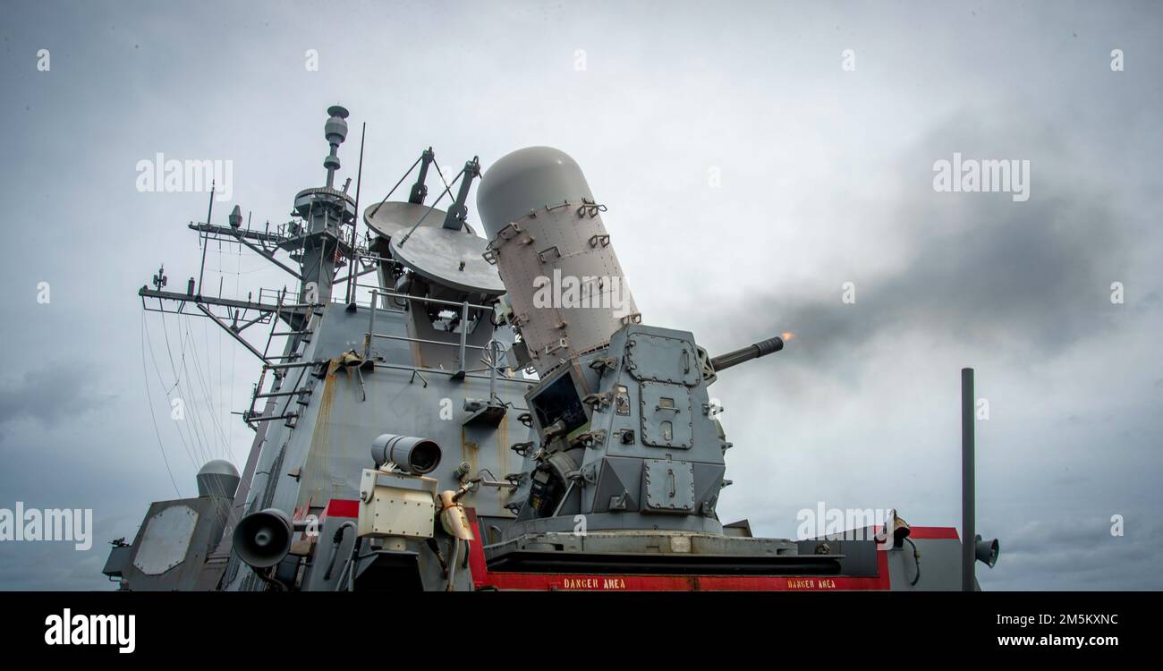 220323-N-FS190-1053 ATLANTIC OCEAN (March 23, 2022) A close-in weapons ...