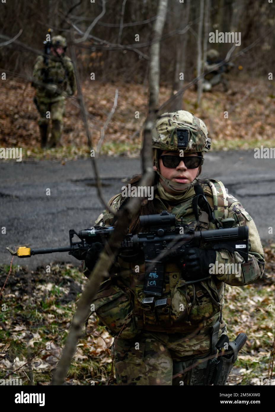 An Air Force Reserve Command Defender assigned to the 446th Security ...