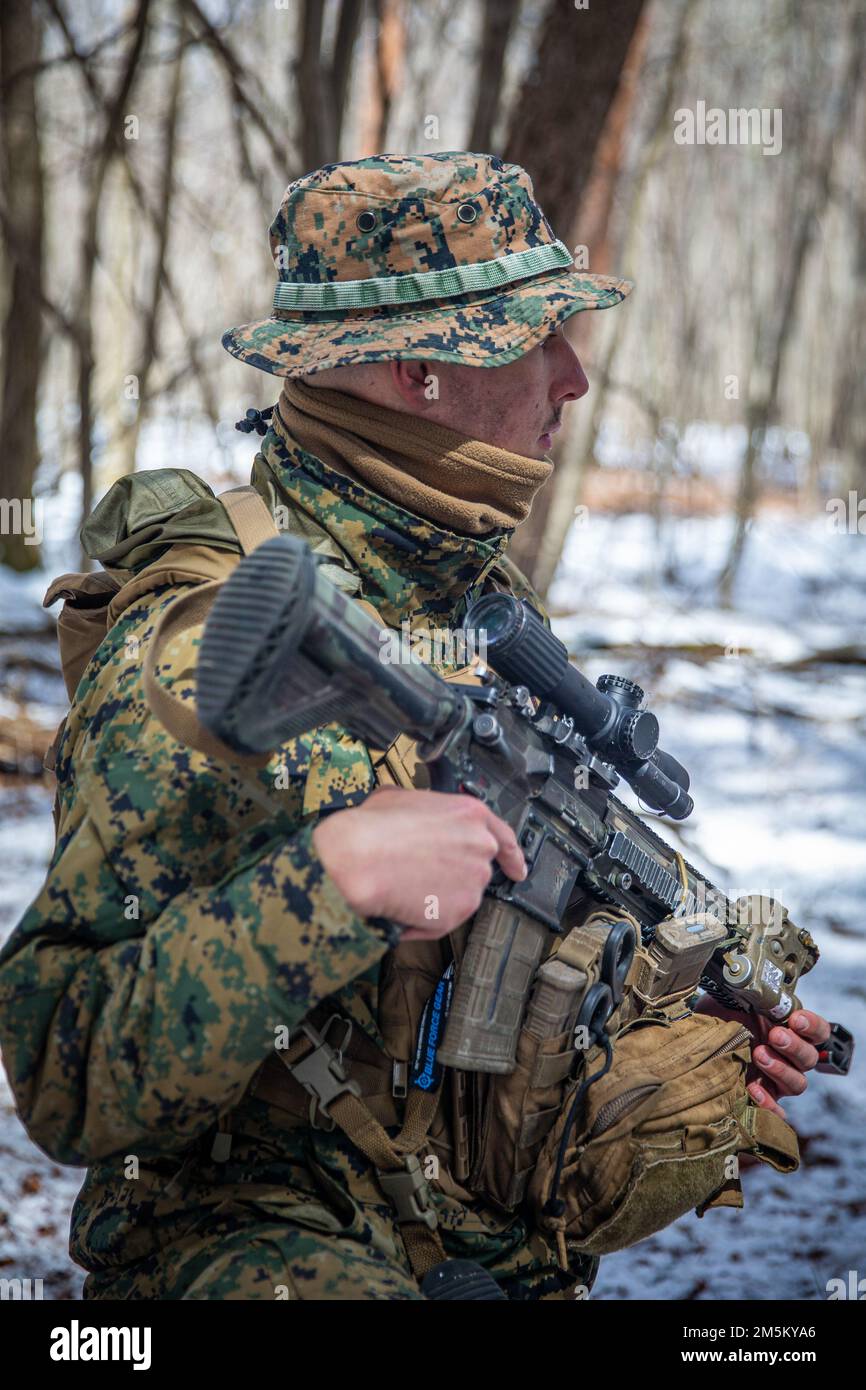 U.S. Marine Corps Lance Cpl. Benjamin Sublette, an infantry rifleman ...