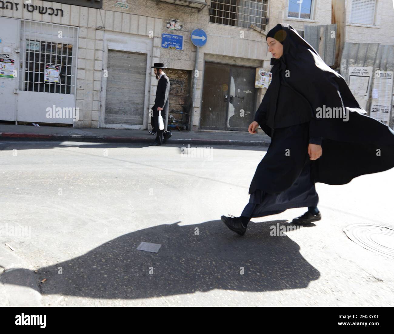 An Ultra-Orthodox Jewish woman that belongs to an extreme sect that is ...