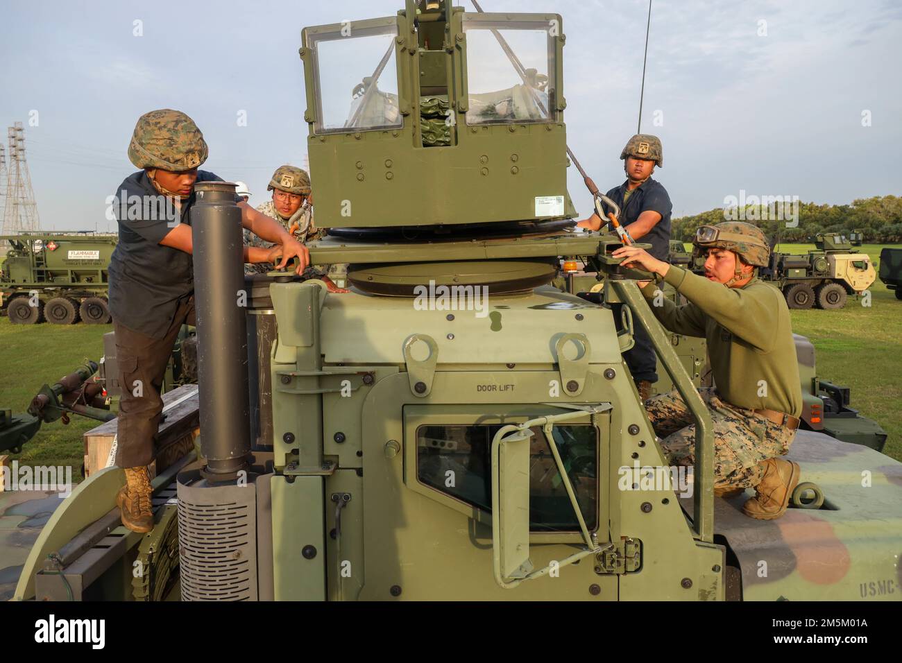 U.S. Marines with 3rd Landing Support Battalion, Combat Logistics ...