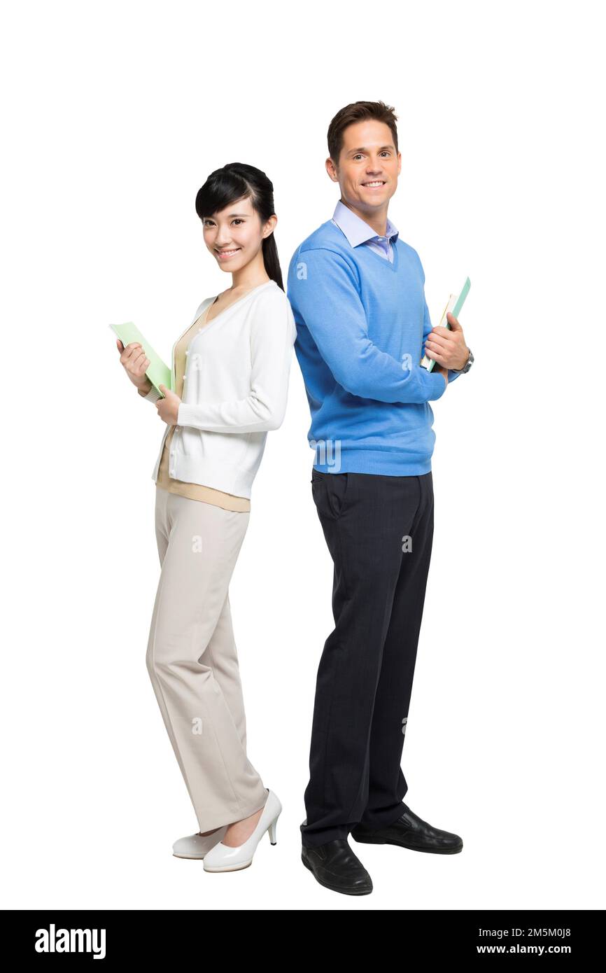 Male female school teachers Cut Out Stock Images & Pictures - Alamy