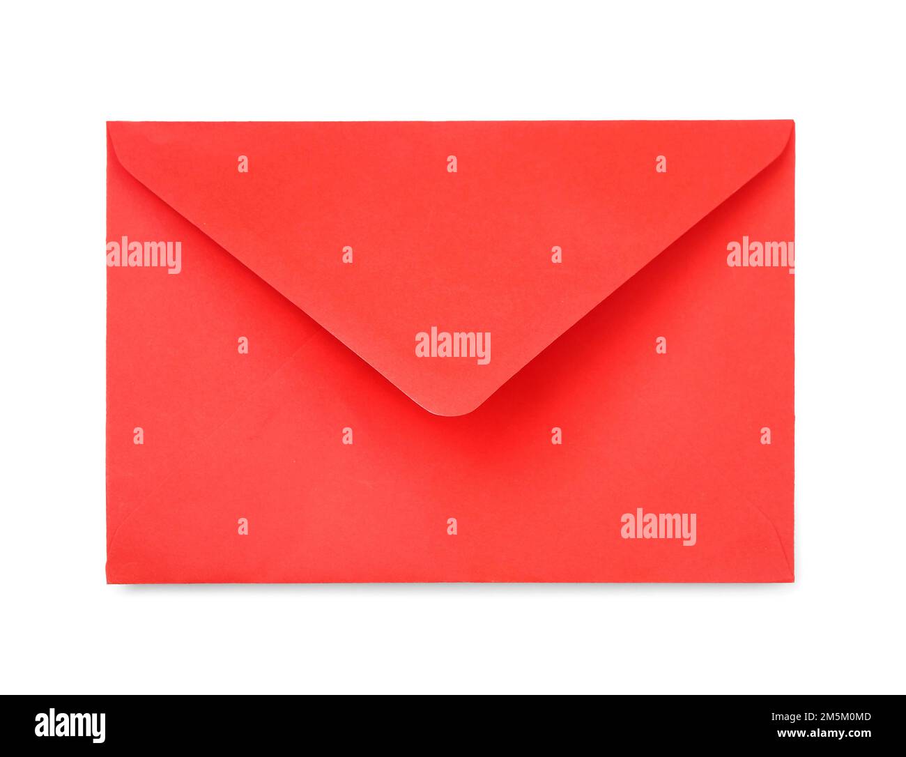 Red envelope on white background Stock Photo - Alamy
