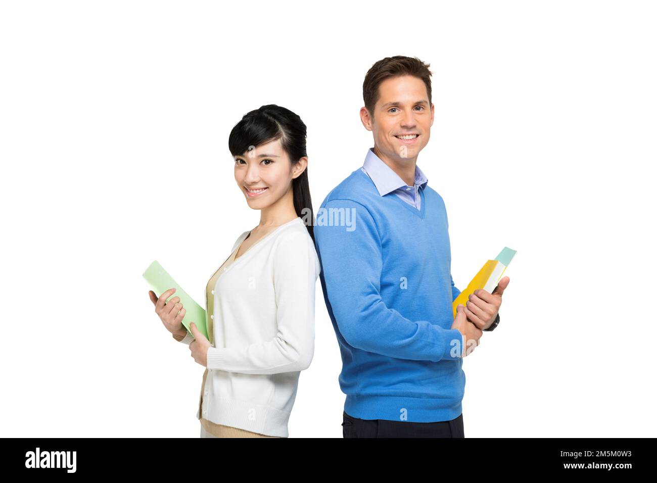 Foreign teachers and young women Stock Photo - Alamy